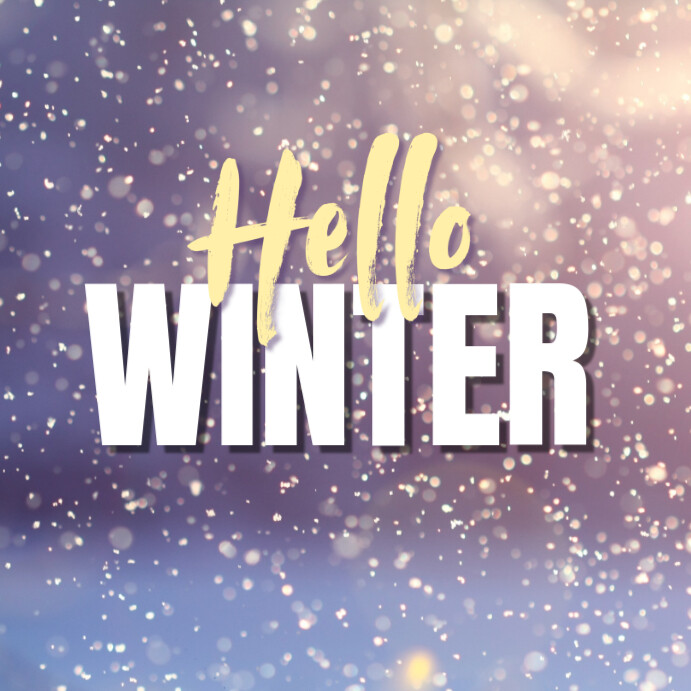 HELLO WINTER IG POST Template | PosterMyWall