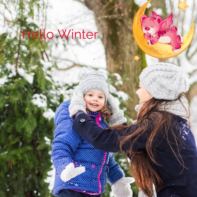 Hello winter instagram post Template | PosterMyWall