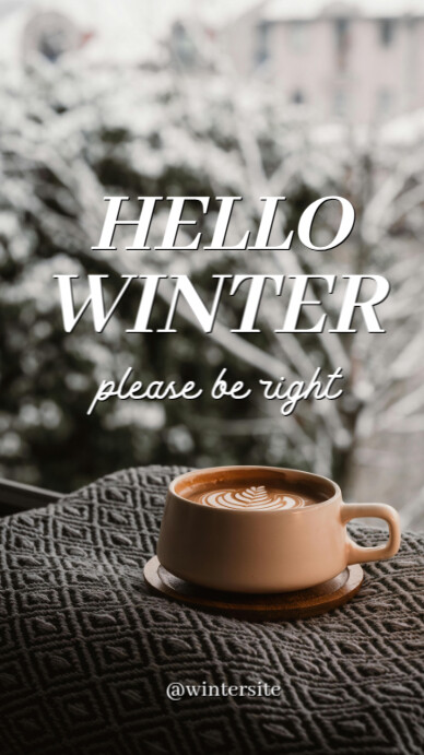 Hello Winter Instagram Story Template | PosterMyWall