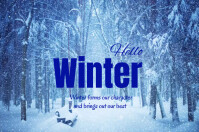 Hello winter poster 2024 Template | PosterMyWall