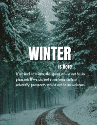Hello Winter Template | PosterMyWall