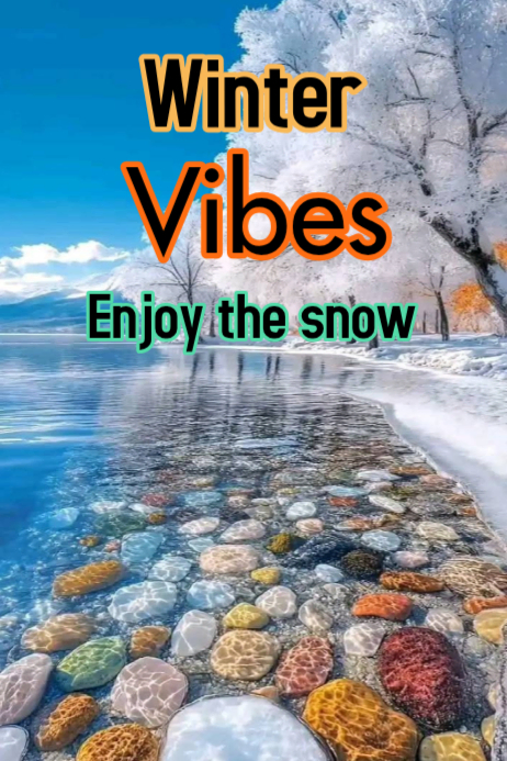 Hello Winter Poster 2025 Template | PosterMyWall