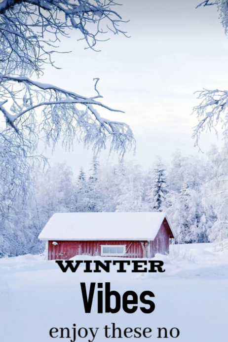 Hello Winter Poster 2025 Template | PosterMyWall