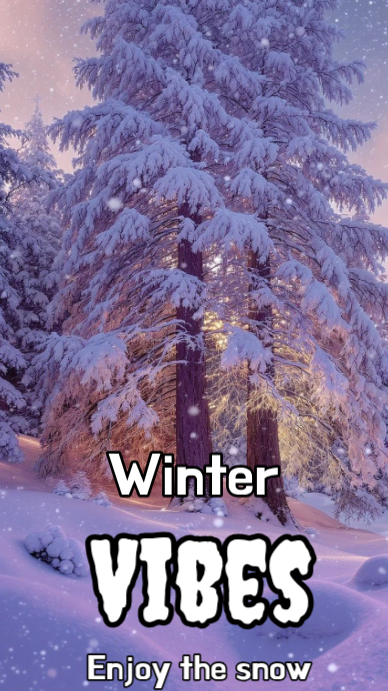 Hello winter poster design template | PosterMyWall