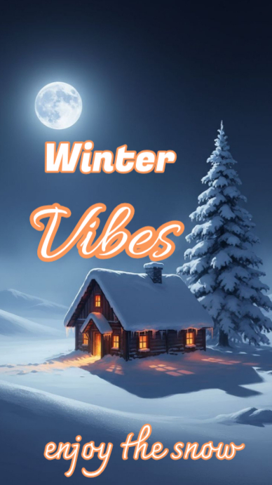 Hello winter poster design template | PosterMyWall