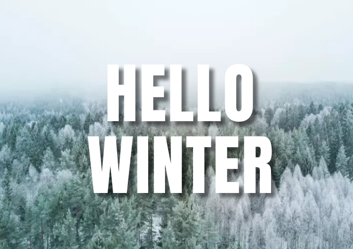 Plantilla de HELLO WINTER POSTER TEMPLATE | PosterMyWall