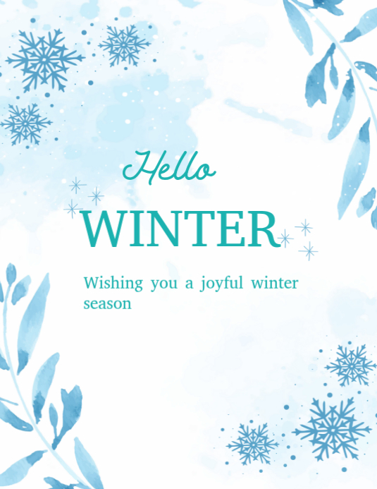 Copy of Hello winter template 2025 | PosterMyWall