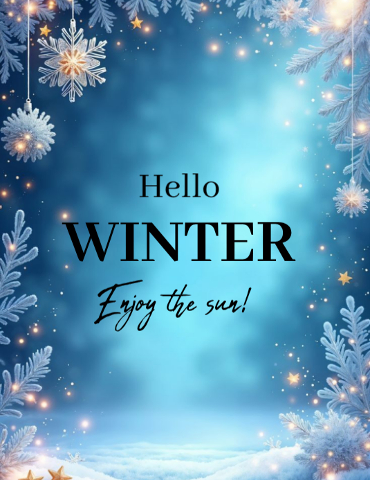 Copy of Hello Winter template | PosterMyWall