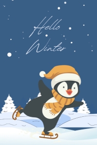 Hello winter Template | PosterMyWall