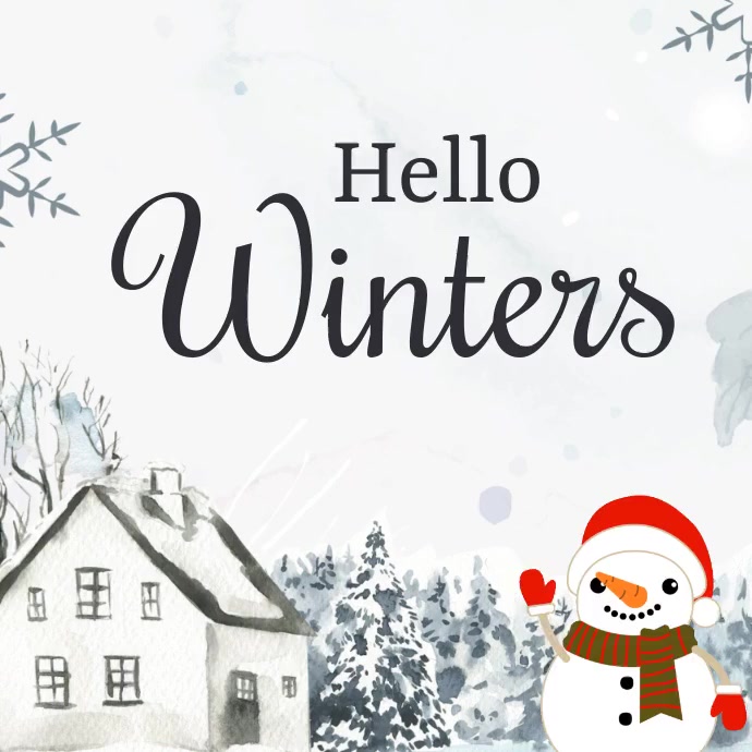 hello winters Template | PosterMyWall
