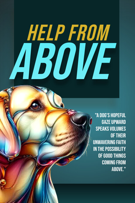 Plantilla de Help from above | PosterMyWall
