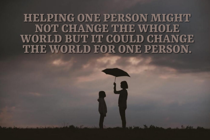 HELP PERSON QUOTE TEMPLATE | PosterMyWall