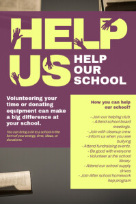 We Need Your Help Poster Flyer Template | PosterMyWall