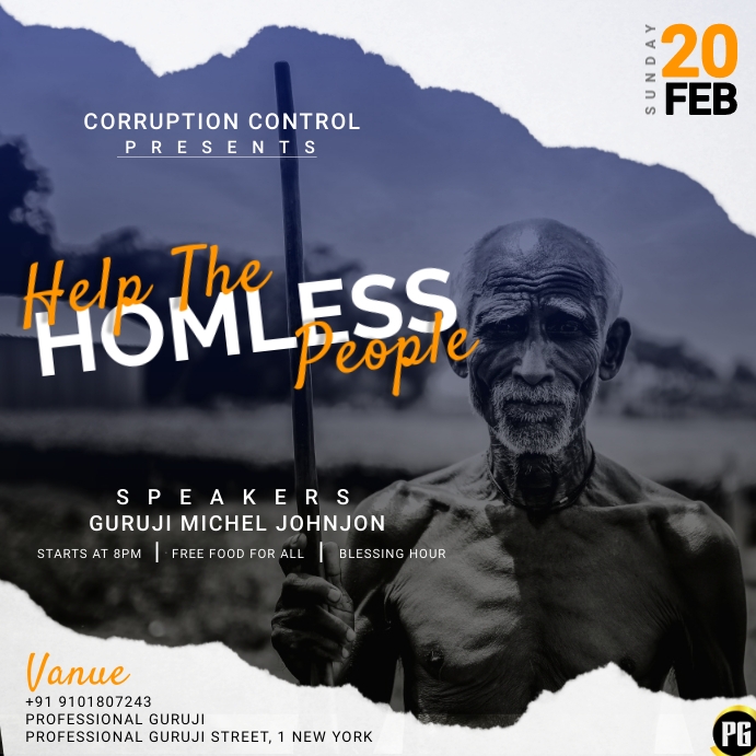 help the homeless Template | PosterMyWall
