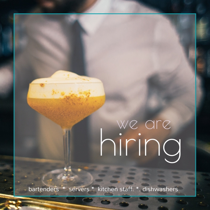 Help Wanted Restaurant Instagram Template | PosterMyWall