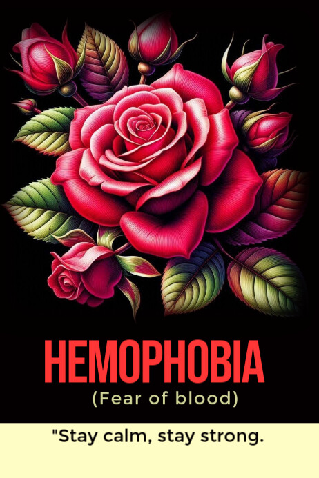 Plantilla de HEMOPHOBIA | PosterMyWall