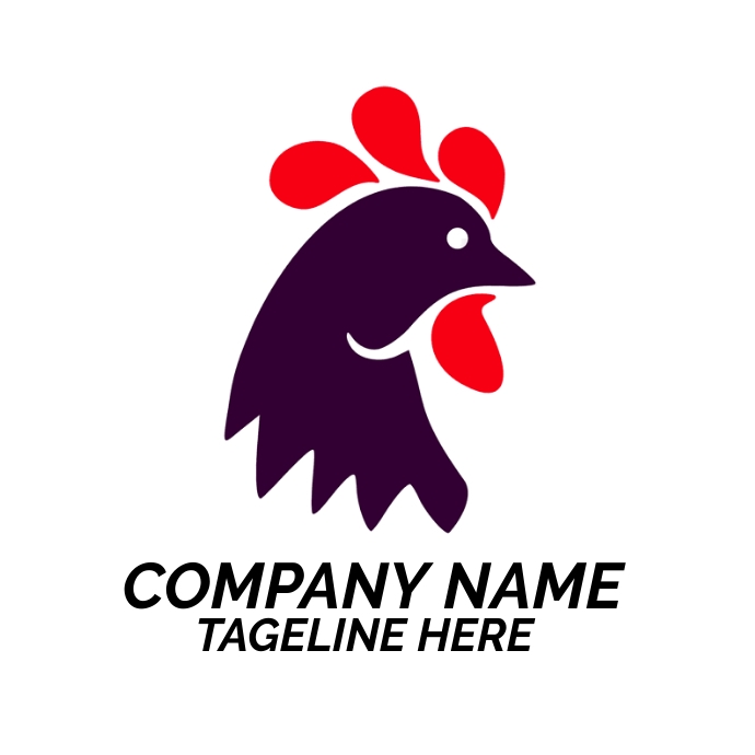 hen and rooster logo Template | PosterMyWall