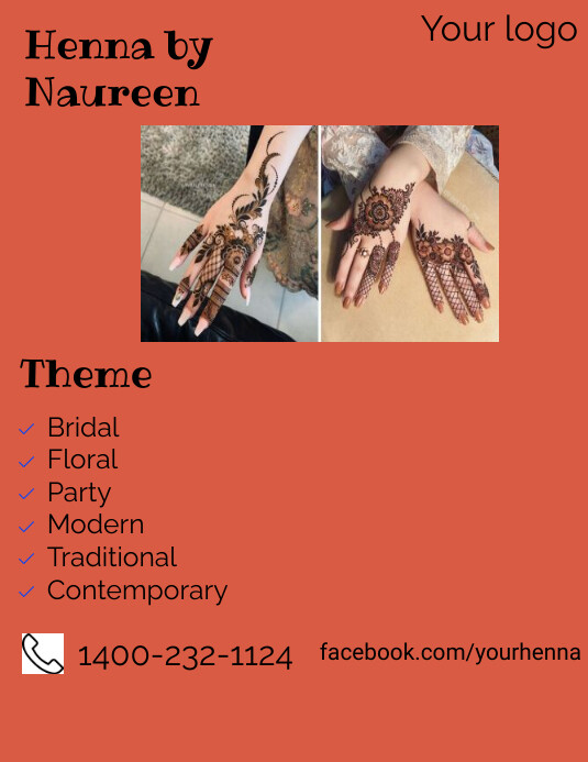 Henna by naureen Template | PosterMyWall