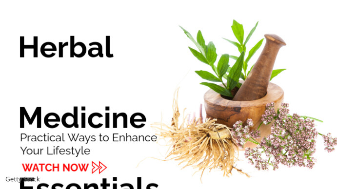 Herbal Medicine Essentials Youtube Thumbnail Template | PosterMyWall
