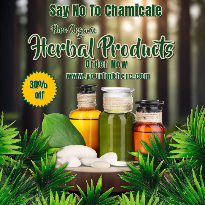 Herbal Products ads, Green Maximalist Herbal Products Ads Instagram ...