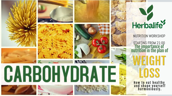 Herbalife Nutrition Workshop Carbohydrate Template | PosterMyWall