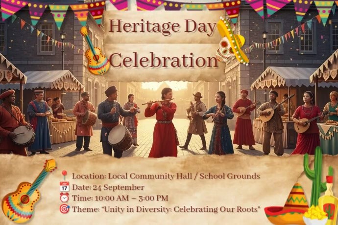 Heritage Celebration: Honoring Culture, Unity & Tradition Template ...