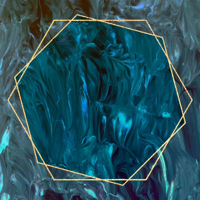 Hexagon frame abstract background vector Template | PosterMyWall