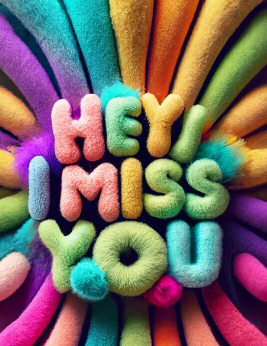 Plantilla de Hey, I miss you | PosterMyWall