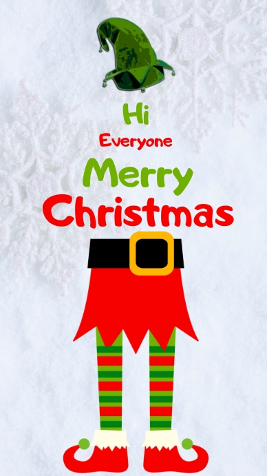 Hi Everyone Merry Christmas Template | PosterMyWall