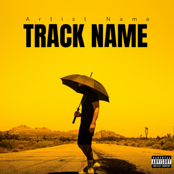 Hidden face umbrella mixtape album cover Template | PosterMyWall