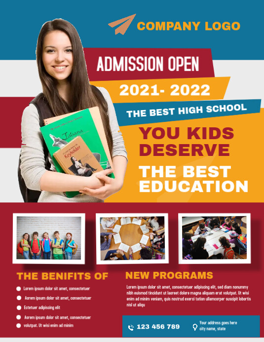 High School Admission Flyer Template | PosterMyWall