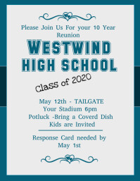 Create Free High School Reunion Flyers | PosterMyWall