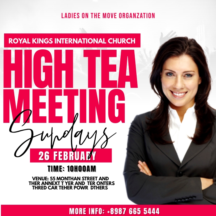 high tea Template | PosterMyWall