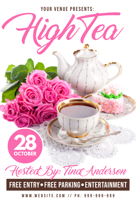 Copy of High Tea Poster | PosterMyWall