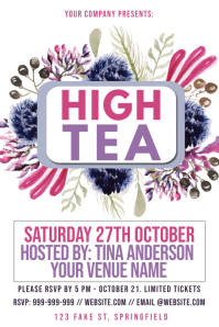 High Tea Template | PosterMyWall