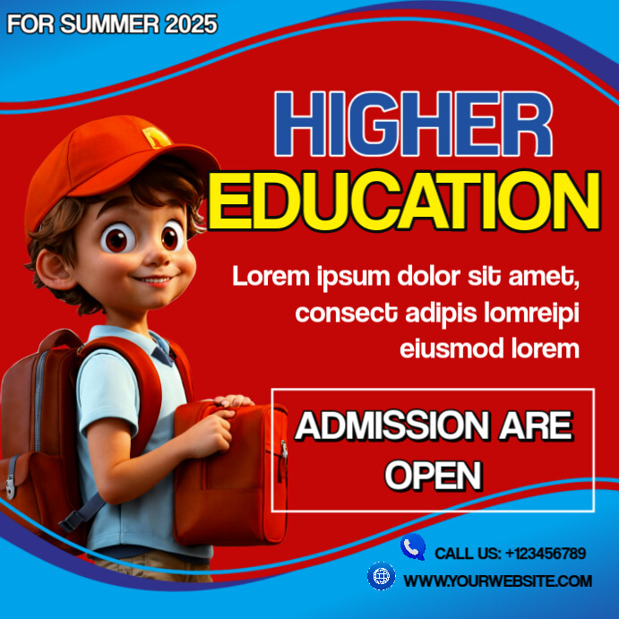 Higher Education Admission Template | PosterMyWall
