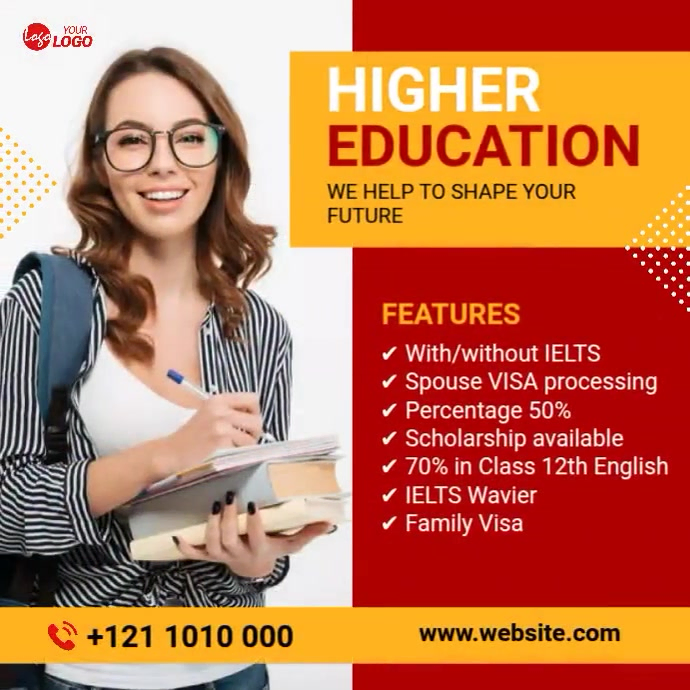 Plantilla de Higher Education agency service | PosterMyWall