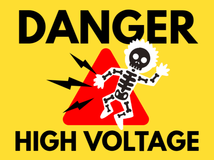 Hight Voltage Sign Template | PosterMyWall