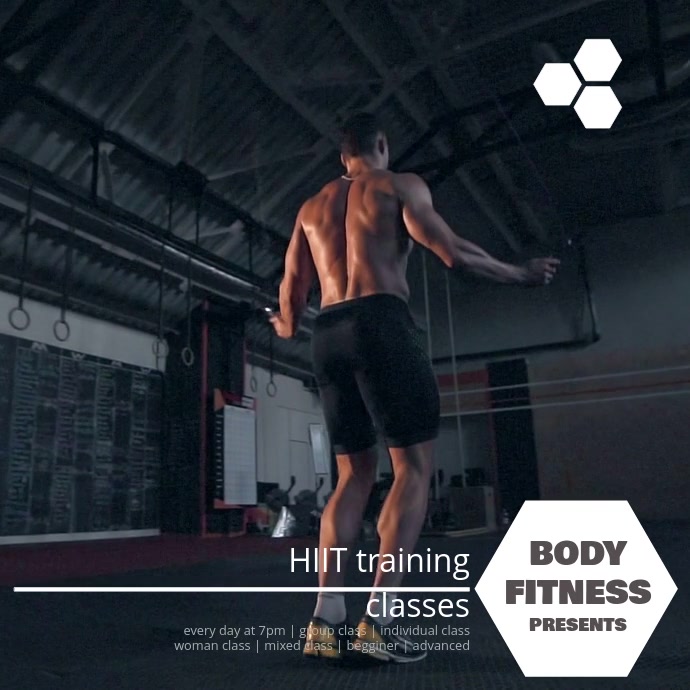 Copy of HIIT classes | PosterMyWall