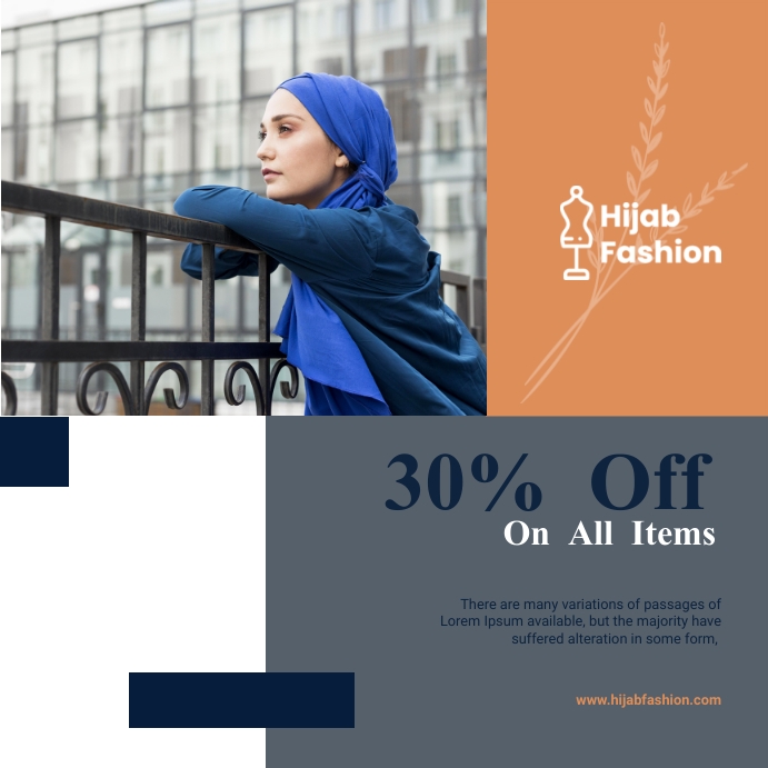 Copy of Hijab Fashion Design | PosterMyWall
