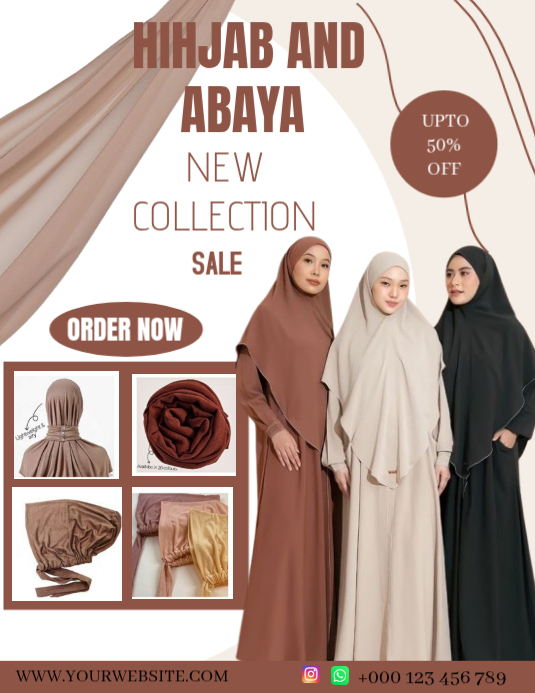 Hijab Fashion flyer Template | PosterMyWall