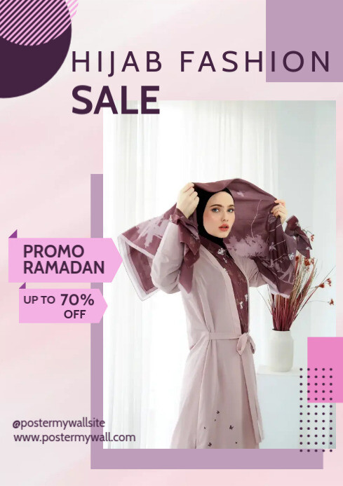 Copy of hijab fashion sale template | PosterMyWall