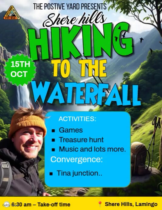 Hiking invitation flyer Template | PosterMyWall