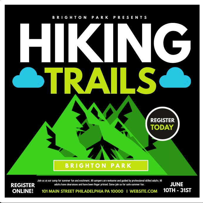 Hiking Template | PosterMyWall
