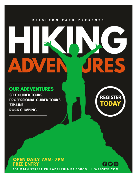 Hiking Template | PosterMyWall