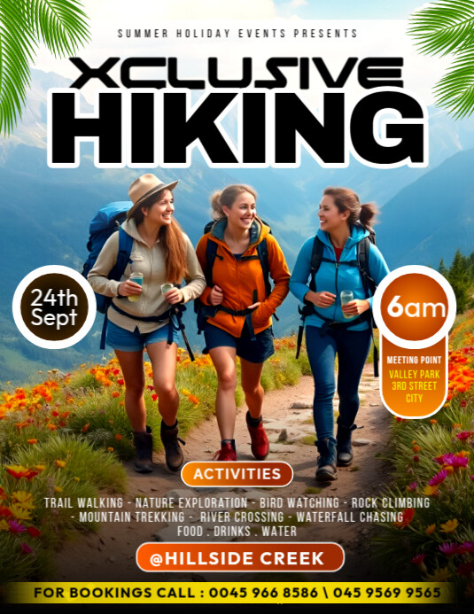 Copy of hiking trail mountain hike nature walk trekking adventure trip ...