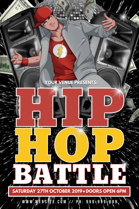 Hip Hop Battle Poster Template | PosterMyWall