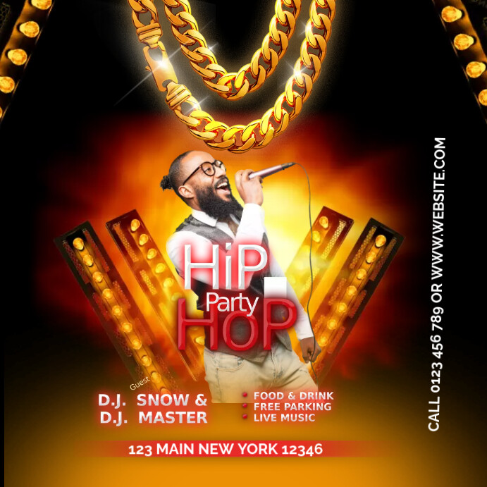 Hip Hop Concert Template | PosterMyWall