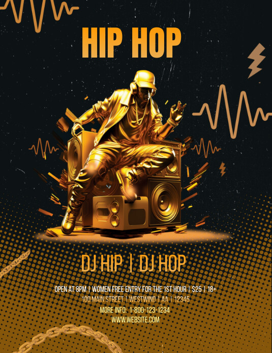 Plantilla de Hip Hop Concert | PosterMyWall