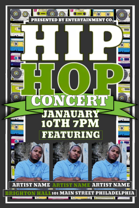Hip Hop Concert Template | PosterMyWall